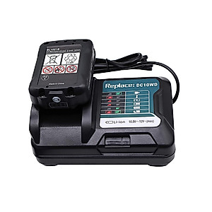 WeideBATT® 12V 2000mAh BL1021B Battery 2-Pack and DC10WD Charger for BL1016 BL1015 BL1020B BL1041B for Makita Tool DF031D DF0331D TD110D JR103D JR105D HSS01D MP100DZ HP332D DC10SB