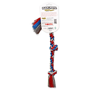 Mammoth Flossy Chews Rope Tug – Premium Cotton-Poly Tug Toy for Dogs – Interactive Rope Toy (Colors May Vary)