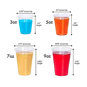 PLASTICPRO 3 oz Disposable Plastic Medium Weight Clear Drinking Cups 100 Count