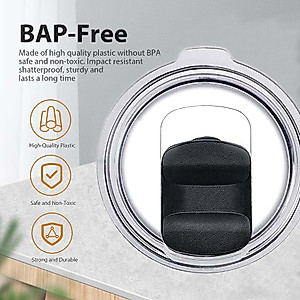 ZVJV Premium 20 oz Tumbler Lid, Replacement Lids Compatible for YETI 20 oz Tumbler, 10/24 oz Mug and 10 oz Lowball, Spill Proof Cup Lids Covers with Magnetic Slider Switch, BPA Free(Pack of 2)