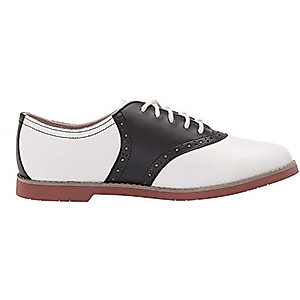 Eastland Women's Sadie Oxford, Black/White, 11 Medium US