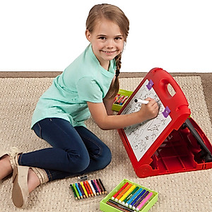 Faber-Castell Do-Art 3-in-1 Travel Easel - 30 Piece Tabletop Easel for Kids with Art Supplies, Multicolor