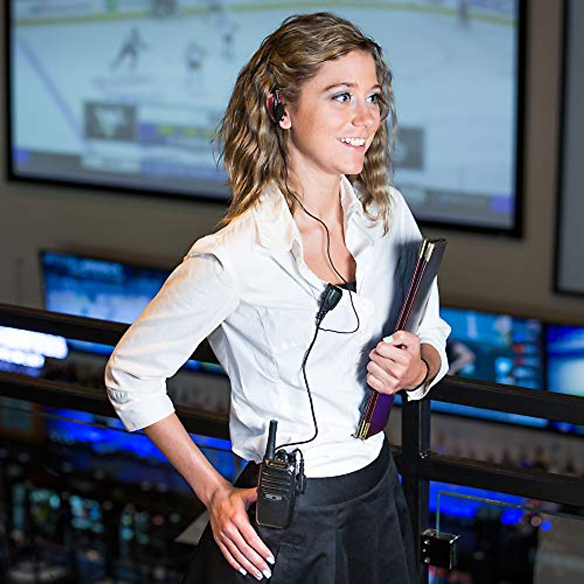 Midland BR200 Two-Way Business Band Radio Bundle - Black (Pack of 4)