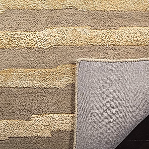 SAFAVIEH Soho Collection 2' x 3' Beige / Gold SOH519B Handmade Premium Wool Accent Rug