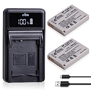 Pickle Power NB-5L Battery and LED USB Charger for Canon PowerShot S100, S110, SD700 is, SD790 is, SD800 is, SD850 is, SD870 is, SD880 is, SD890 is, SD900 is, SD950 is, SD970 is, SD990 is