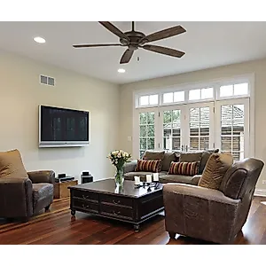 MINKA-AIRE F551-ORB Watt 60 Inch Energy Star Rated Ceiling Fan with DC Motor and 4 Speed Pull Chain in Oil Rubbed Bronze Finish