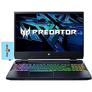 acer Predator Helios 300 15.6" 165Hz FHD IPS Gaming Laptop (Intel i7-12700H 14-Core, 32GB DDR5 4800MHz RAM, 2x512GB PCIe SSD (1TB), GeForce RTX 3060 6GB GDDR6, RGB Backlit KYB, WiFi 6E, Win11P) w/Hub