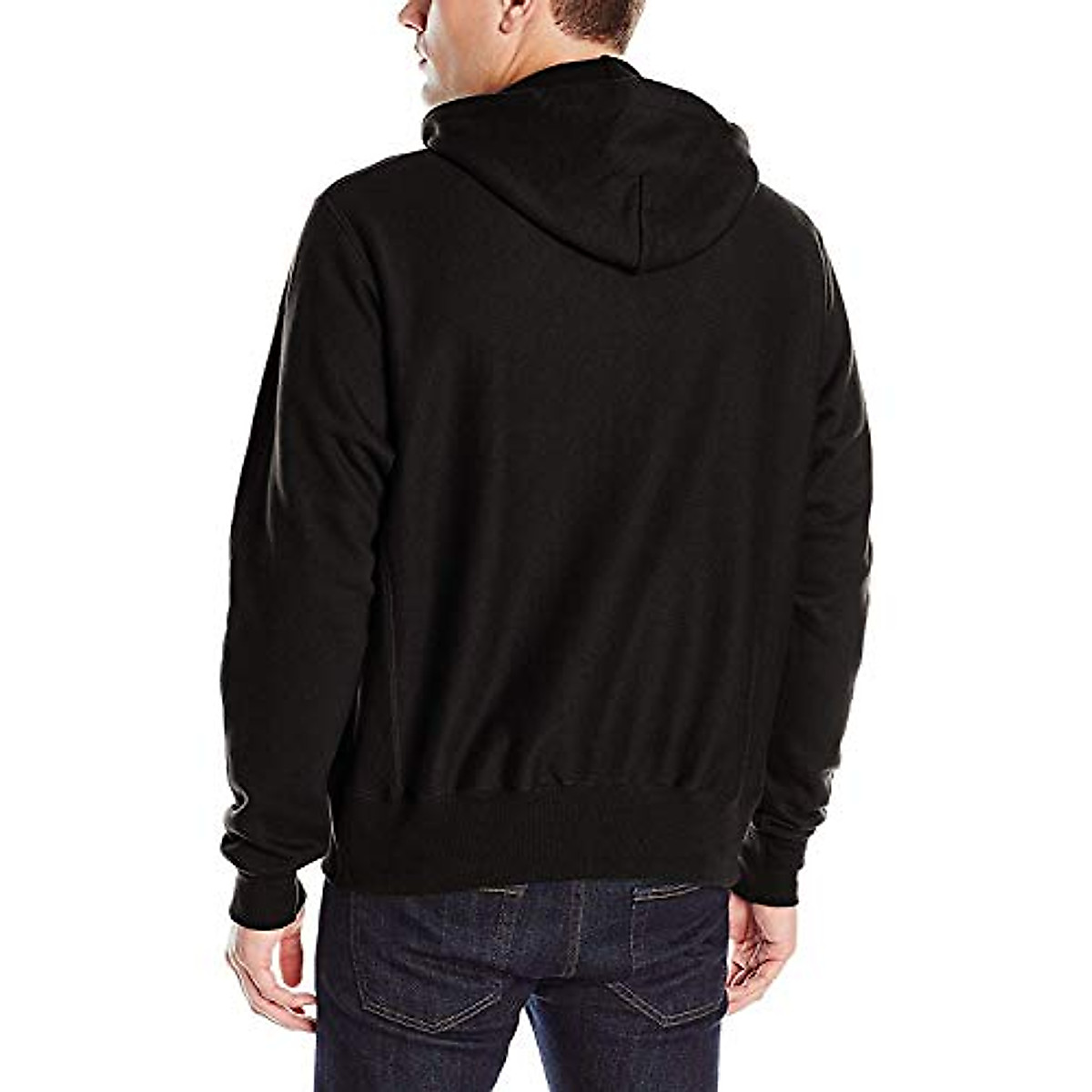 Champion Men's Reverse Weave Pullover Hoodie, Black, L