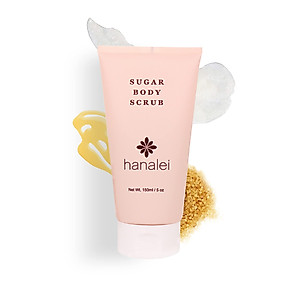 Vegan Brown Sugar Body Scrub: Moisturizing Exfoliator for Dry Skin - Women's Body Care - Made with Hawaiian Raw Cane Sugar and Kukui Oil - Made in the USA - 150g