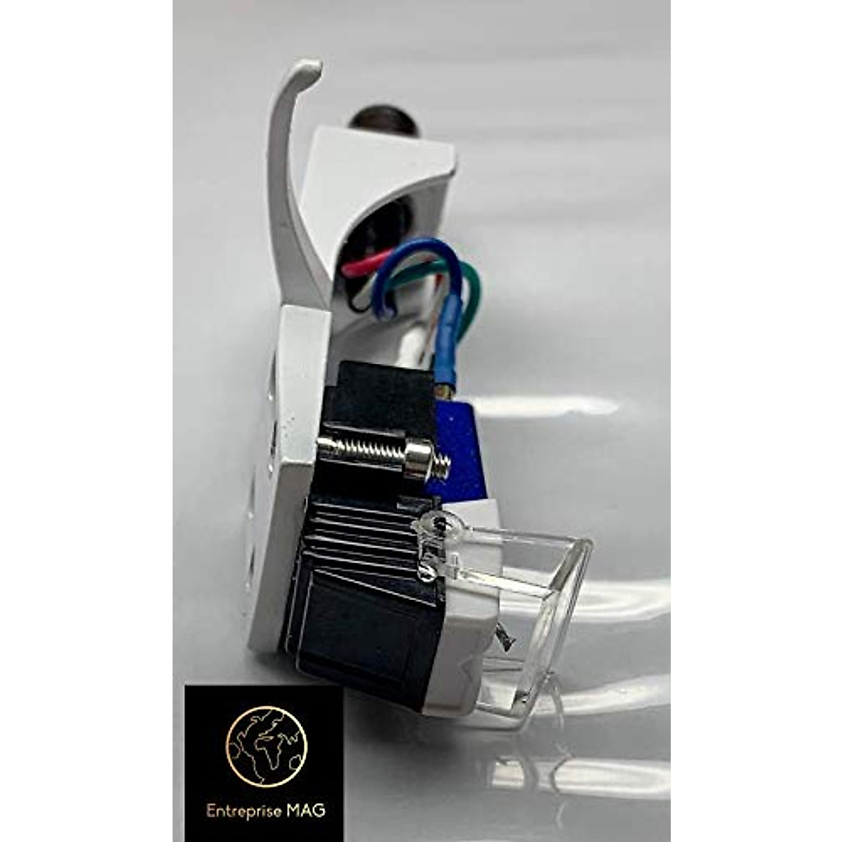 Cartridge and Stylus, needle with mounting bolts And white Headshell for Stanton T120, T60, T80, T90, T62, T92, ST150, T92 usb, ST100, STR8100, STR880, STR890