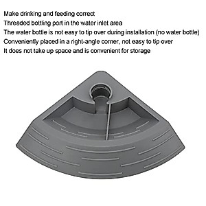 Pssopp Reptile Feeder and Waterer Automatic refilling Reptile Water Dispenser Tortoise Feeding Dish for Reptiles