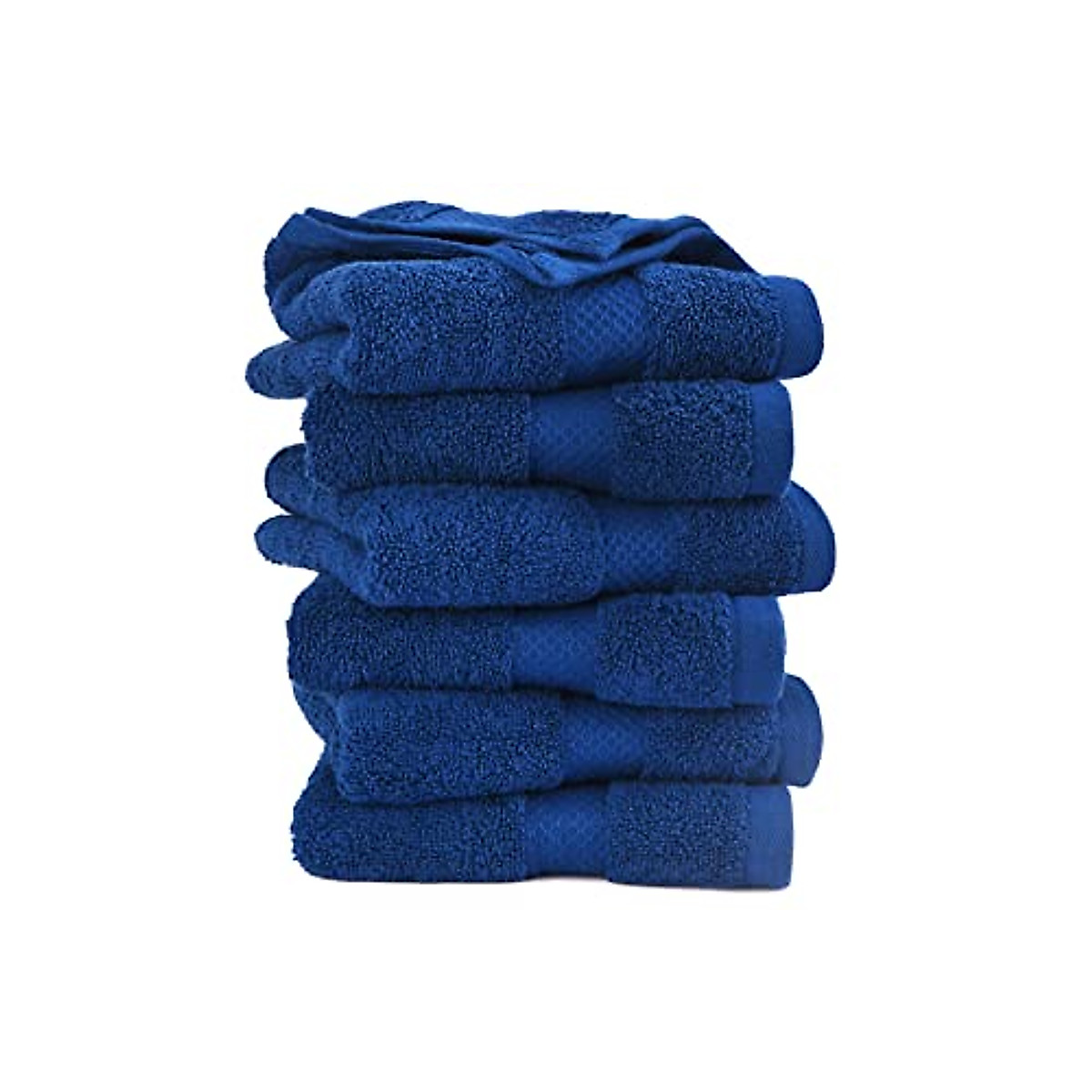AKTI Premium Hand Towels for Bathroom,16x30 inches, 550 GSM, 6 Piece Set Cotton Towel, Soft & Fluffy, Extra Absorbent, Quick Dry Towels for Body – Navy Hand Towels for Daily Use