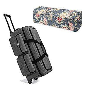 YARWO Rolling Tote Bag and Dust Cover Compatible with Cricut Maker, Explore Air 2
