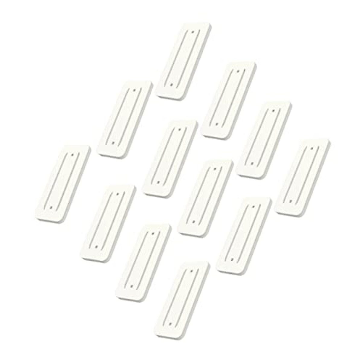 Toddmomy 12pcs Plastic Self Surge Paper Desk No Adhesive Wall-Mounted Free Office Strip Wall Sticker Router Power Punch for Socket Tv Cable Fixator Mounted Protector Stand Computer