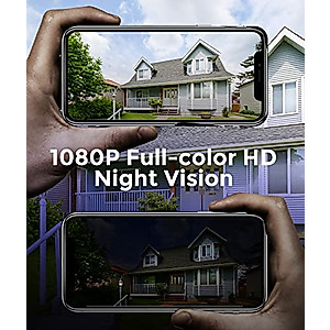 Outdoor Security Camera, 1080P HD Wireless Outdoor Camera with Night Vision, AI & PIR Motion Detection, IP65 Weatherproof, 2-Way Audio, Battery Powered Security Cameras Wireless Outdoor -2 Cameras Kit