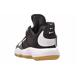Nike Women's React Hyperset Volleyball Shoe, CI2956-010 (Black/White/Gum Light Brown, 8)