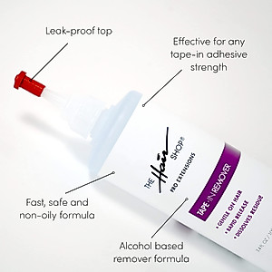 X10 Pro-Tools Tape-in Remover by The Hair Shop, Professional Salon Quality Tape-in Skinweft Smart Tabs Formula, Precision Bottle, Safe & Alcohol-Based