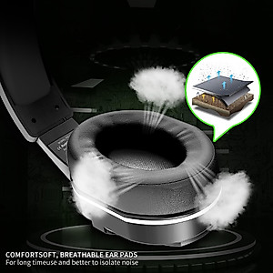 Kikc PS4 Gaming Headset with Mic for Xbox One, PS5, PC, Mobile Phone and Notebook, Controllable Volume Gaming Headphones with Soft Earmuffs for Kid (white)