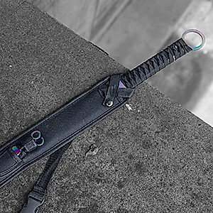 DISPATCH Full Tang Tactical Katana Ninja Sword Machete Fixed Blade Combat Stainless Steel Blade with Sheath for Hunting, Outdoor Camping, Survival