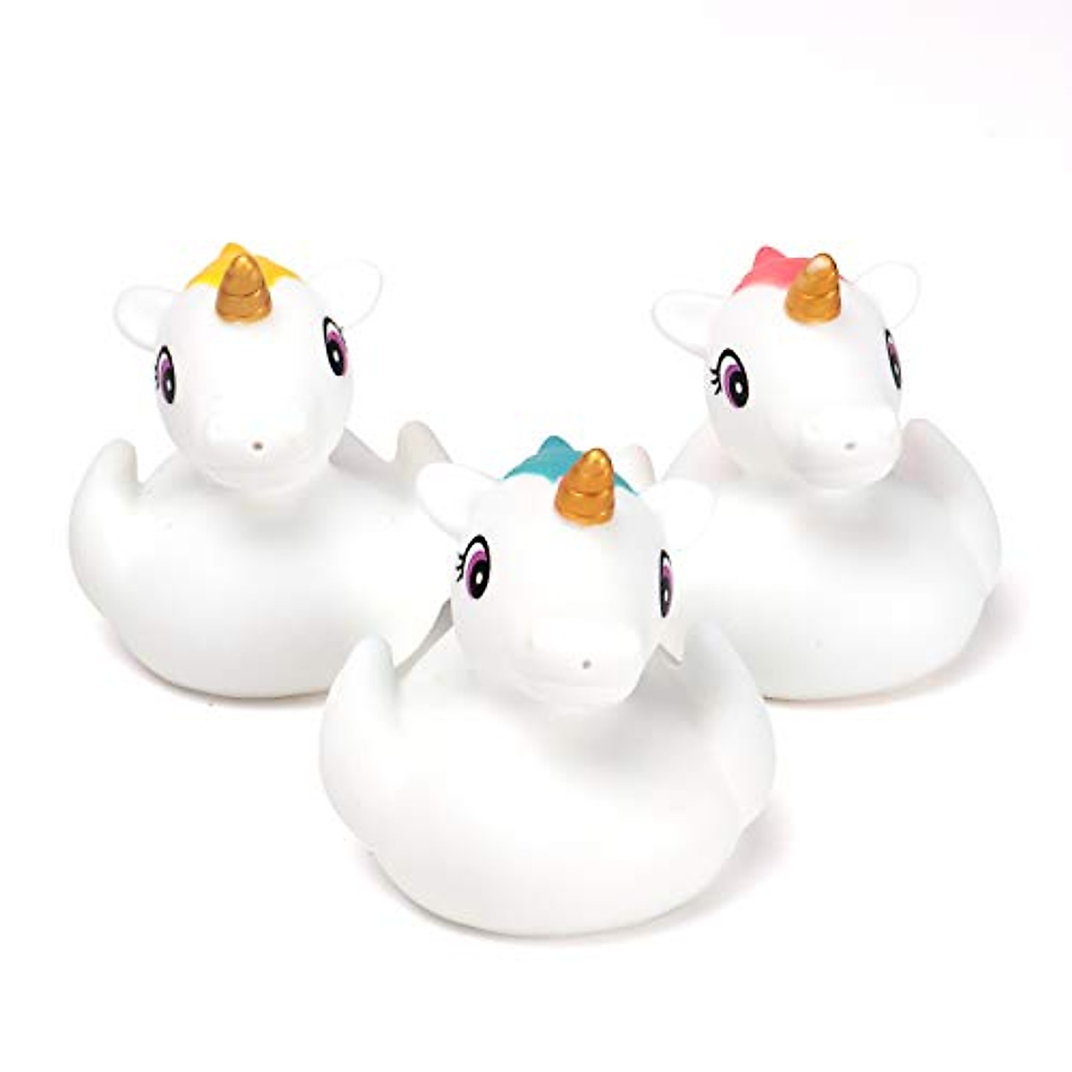 Lightaling Squirt Toys Cute Animal Unicorn Rubber Family Bathtub Pals Bath Toys -Unicorn Floating Bath Tub Toys Value Pack (Set of 4)