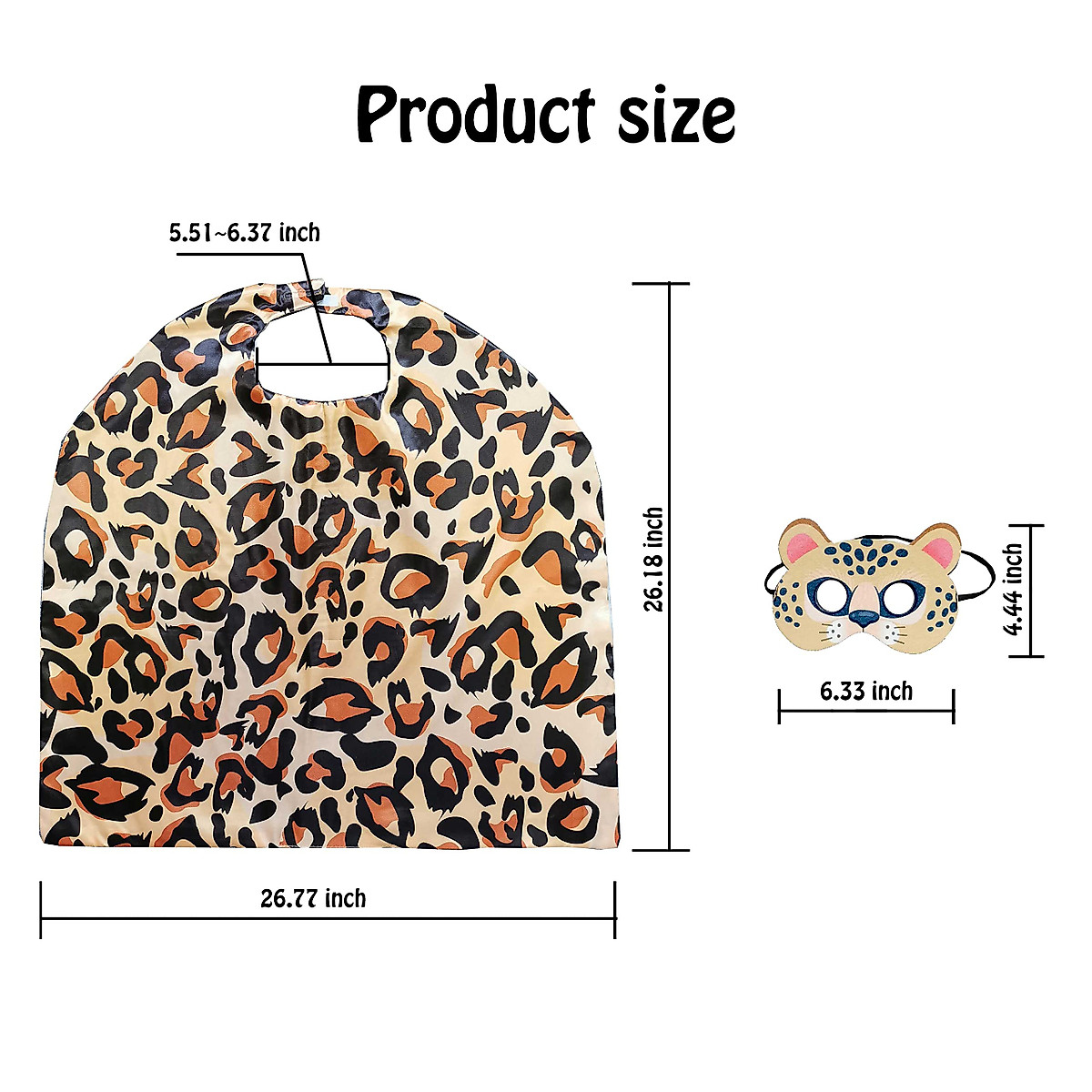 uoyoi Animal Mask and Capes for Costumes Birthday Party Gifts for Jungle Safari Theme Party Supplies,Wild One Birthday Decorations Zoo Party Favor,Kids Dress Up Set