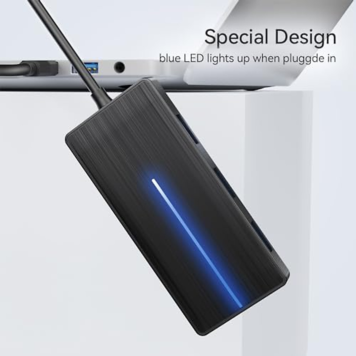 GARMESE USB 3.0 Hub, 5-in-1 USB Hub Splitter USB A Hub with Micro-SD/SD Card Reader and 3 USB 3.0 Ports for Laptop, iMac, MacBook Pro 2015/2016, Google Chromebook and More