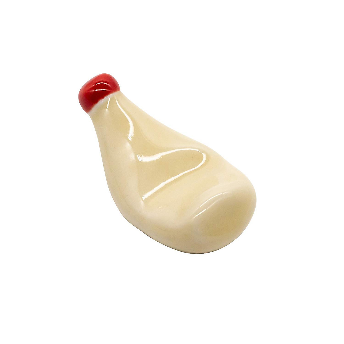 Arita Ware 475518 Kitagawa Misori Kiln Chopsticks Rest, Approx. 2.0 x 1.2 inches (5 x 3 cm), Mayonnaise, Made in Japan