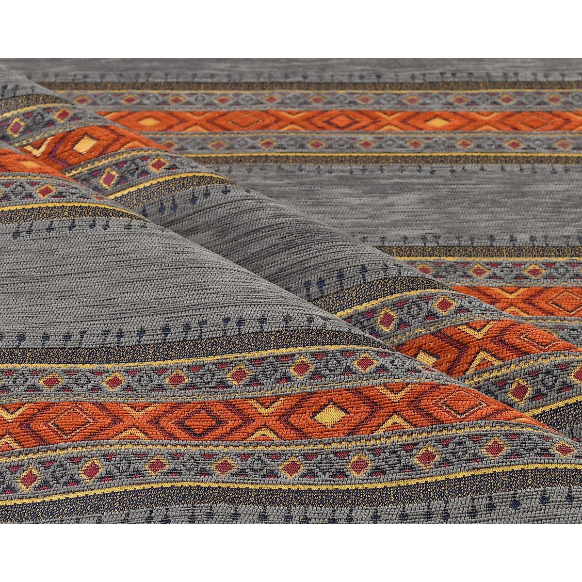 Kilim Pattern Upholstery Fabric Kilim Bohemian Boho Tapestry Tribal Southwestern Turkish Moroccan Mexican Ethnic Fabric by The Yard Meterd (1 Yard (55" x 36"))