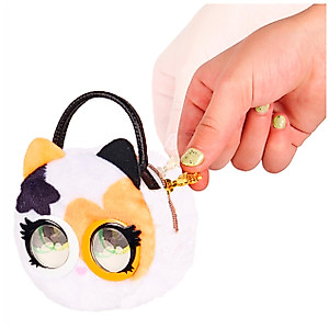Purse Pets Micros, 24K Kitt-tea Stylish Small Purse with Eye Roll Feature, Kids Toys for Girls Aged 5 and up