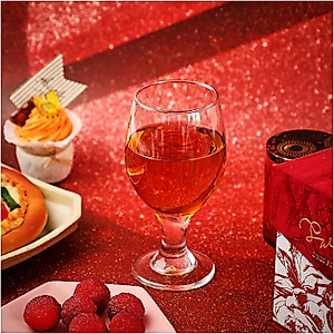 Fonteme Classic Goblet Wine Glasses with Stem (Set of 4) | Dishwasher-Safe, Lead-Free Clear Goblet for Cocktails, Wine, Margarita | Beverage Glasses for Dinner, Parties, Bars & Restaurants (16 Ounce)