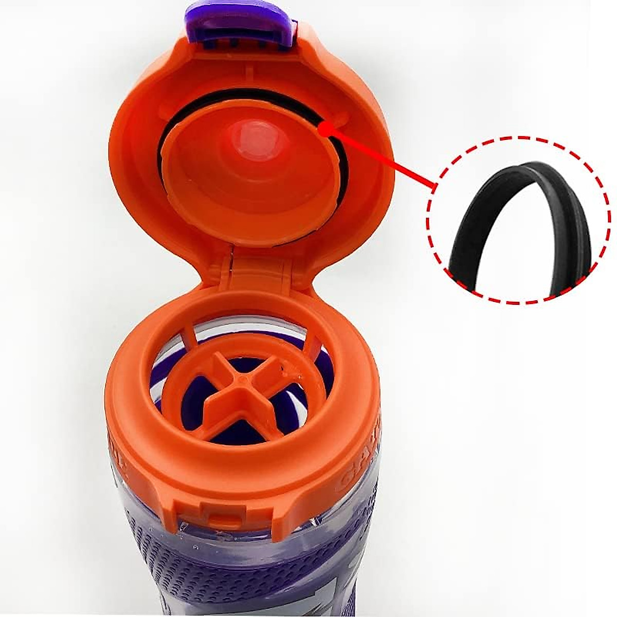 5Pcs Silicone Replacement Sealing Gasket Compatible with Gatorade GX Bottle, Replacement Sealing Gasket Compatible with Gatorade GX Water Bottle