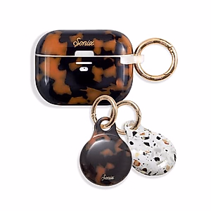 Sonix Brown Tort Case for Airpods Pro + Brown Tort, Confetti (2-Pack) Cases for AirTags