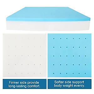 Foldable Mattress Trifold 4-Inch for Futon Mattress with Viscose Made from Bamboo Cooling Mattress Topper Cover Removable & Machine Wash, Camping Mattress Portable Floor Sofa Bed Non-Slip