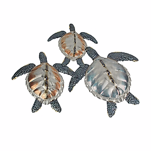 Chesapeake Bay 27" Brown/Blue Sea Turtle Trio