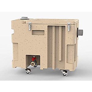 Vodaland - Industrial Grease Trap Intercepter - HDPE with roll Away Wheels, Sediment Trap, and Quick Release Valve.
