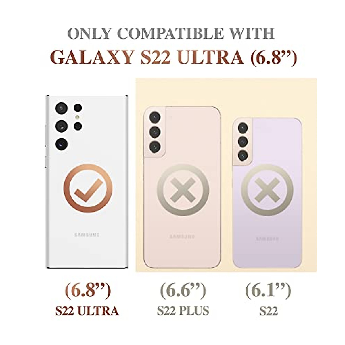 GVIEWIN Designed for Samsung Galaxy S22 Ultra Case with Slide Camera Cover, [Military Grade Drop Protection] Marble Slim Fit Shockproof Protective Phone Case for S22 Ultra 5G 6.8" 2022(Quicksand)