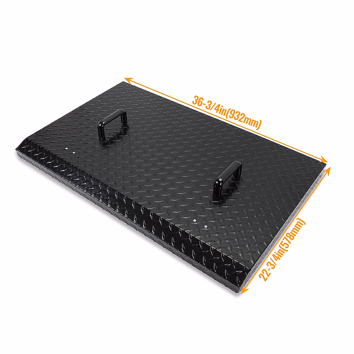 HECASA Griddle Hard Top Lid Black Grill Cover with Handle Outdoor Home BBQ Hood for 36" Front or Rear Grease Griddle 36 Inch