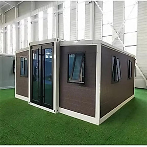 Slide Out Durable Prefabricated Mobile Luxury Villa 20ft 30ft 40ft Expandable Container House with 2 Bedrooms