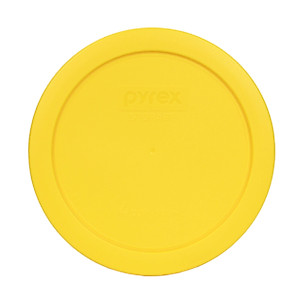 Pyrex (4) 7201 4 Cup Glass Bowls & (4) 7201-PC Meyer Lemon Yellow Lids Made in the USA