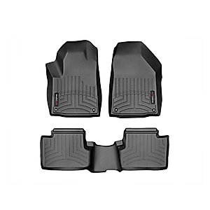 WeatherTech Custom Fit FloorLiners for Jeep Cherokee - 1st & 2nd Row (448331-445662), Black