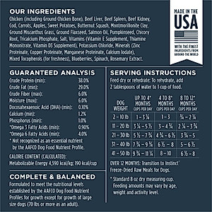 Instinct Freeze Dried Raw Meals Grain Free Dog Food, Dog Food Dry, Freeze Dried Dog Food, Raw Dog Food, Puppy Chicken Recipe, 9.5 oz