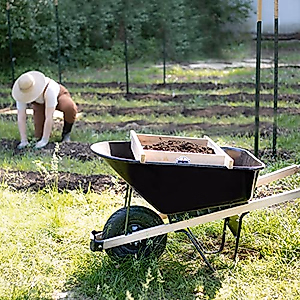 Raw Rutes Cedar Garden Sifter for Compost, Dirt and Potting Soil - Made in The USA - Sustainable Cedar - Heavy Duty Stainless Grate (Wheelbarrow Garden Sifter)