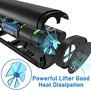 VEEAPE Air Compressor Portable Tire Inflator, 150PSI Electric Air Pump with Pressure Gauge, Heat Dissipation, Rechargeable, Power Bank, LED Light, Tire Pump for Bike Motorcycle Tires Ball(Black)