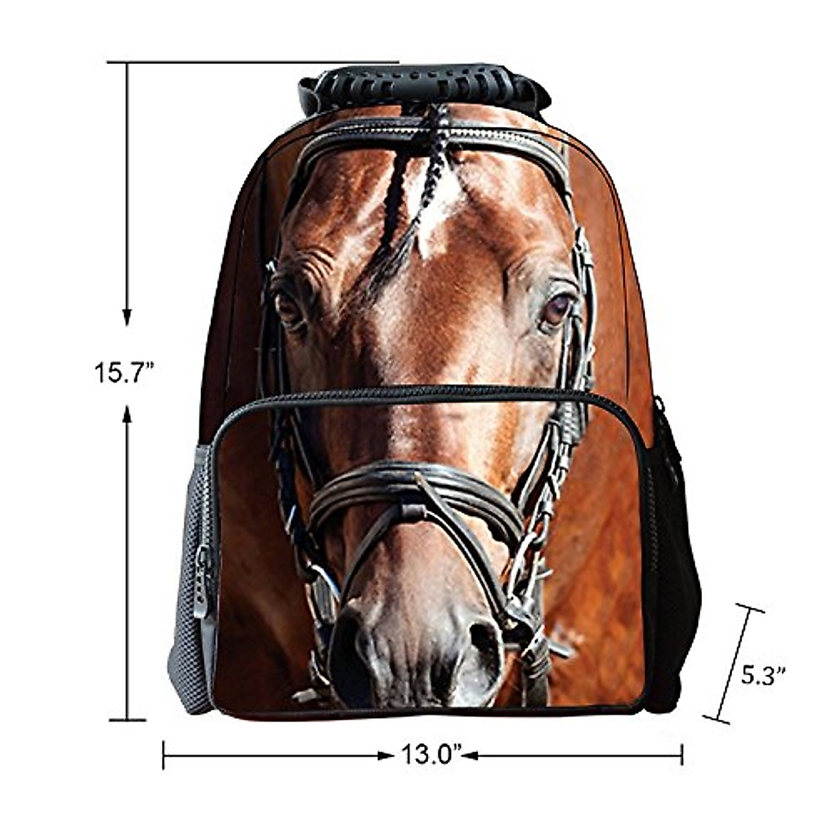 Ibeauti Unisex School Backpack, Large Capacity 3D Vivid Animal Shark Backpack Back To School Bag Backpack (Shark)