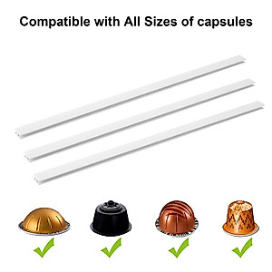 MATT SAGA K Cup Holder 12 pcs Hiding Style Coffee Pod Holder, Self-Adhesive Mounted Coffee Pod Stands, Suitable for a Variety of Scenarios and a Variety of Brand of Coffee Capsules Organizer Station