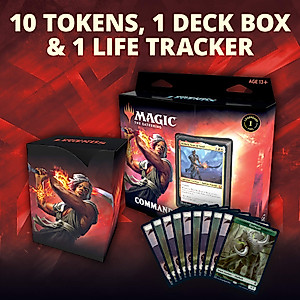 Magic: The Gathering Commander Legends – Arm for Battle | 100 Card Ready-to-Play Deck | 1 Foil Commander | Red-White, C78590000