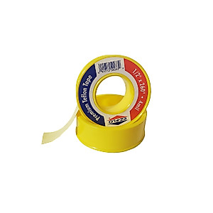 EZ-FLO Gas Teflon Tape, Premium Pipe Thread Tape, 1/2-Inch x 260-Inches x 4 mil, Yellow (10 Pack)
