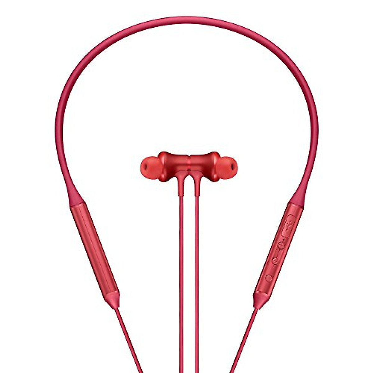 FIIL Driifter Noise Cancelling Bass Bluetooth Neckband In-Ear Earphones, for Sport Gym Running 11 Hours Playtime with Sweatproof and lightweight foldable Design, with Built-in Microphone for Call, Red