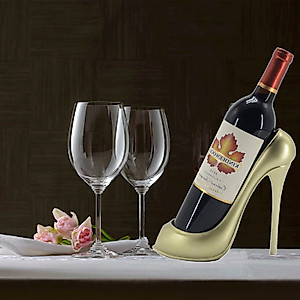 Emousport Wine Holder, Heel Design Wine Bottle Holder, Wine Bottle Storage Rack, Tabletop Wine Rack, Display & Storage Accessories, Wine Gifts, Home Bar Decor Crafts (Champagne)