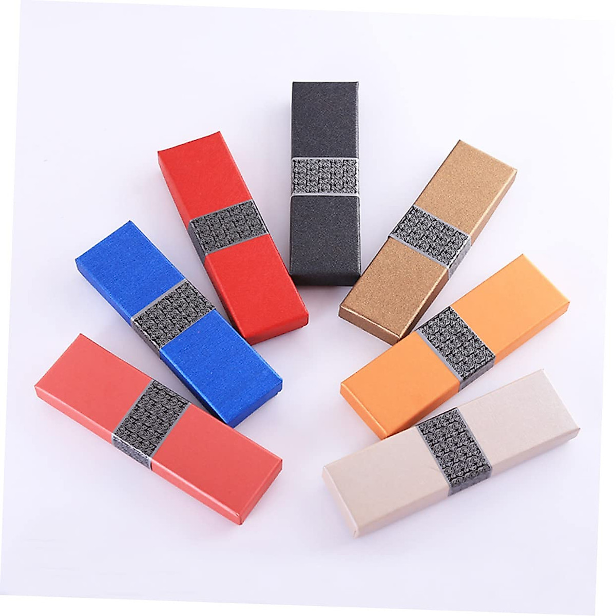 COHEALI 8 Pcs Table Candle Holder Makeup Pencil Holder Makeup Brush Holder Containers Desk Pen Holder Black Colored Pencils Pen Pouch Black Container Office Customized Storage Box